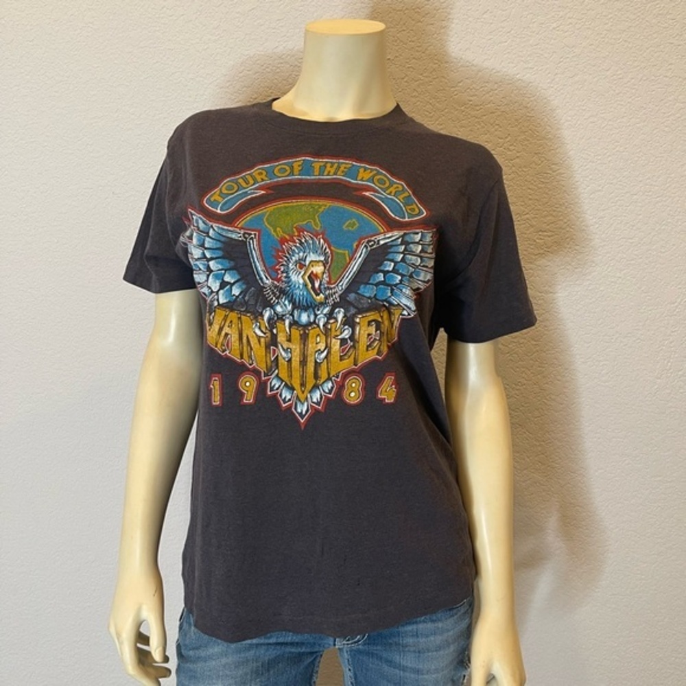 Vintage Original Van Halen 1984 Tour Of The World Sin… - Gem